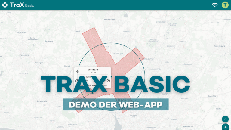TraX Basic (Gratismonat) - Live-Luftlage für sichere Drohnenflüge